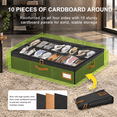 Black Modern Under Bed Shoe Organizer Set of 2, Holds 32 Pairs of Shoes ...