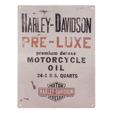 Harley-Davidson Embossed Tin Sign, Nostalgic Bar & Shield Logo, 18 x 10 ...