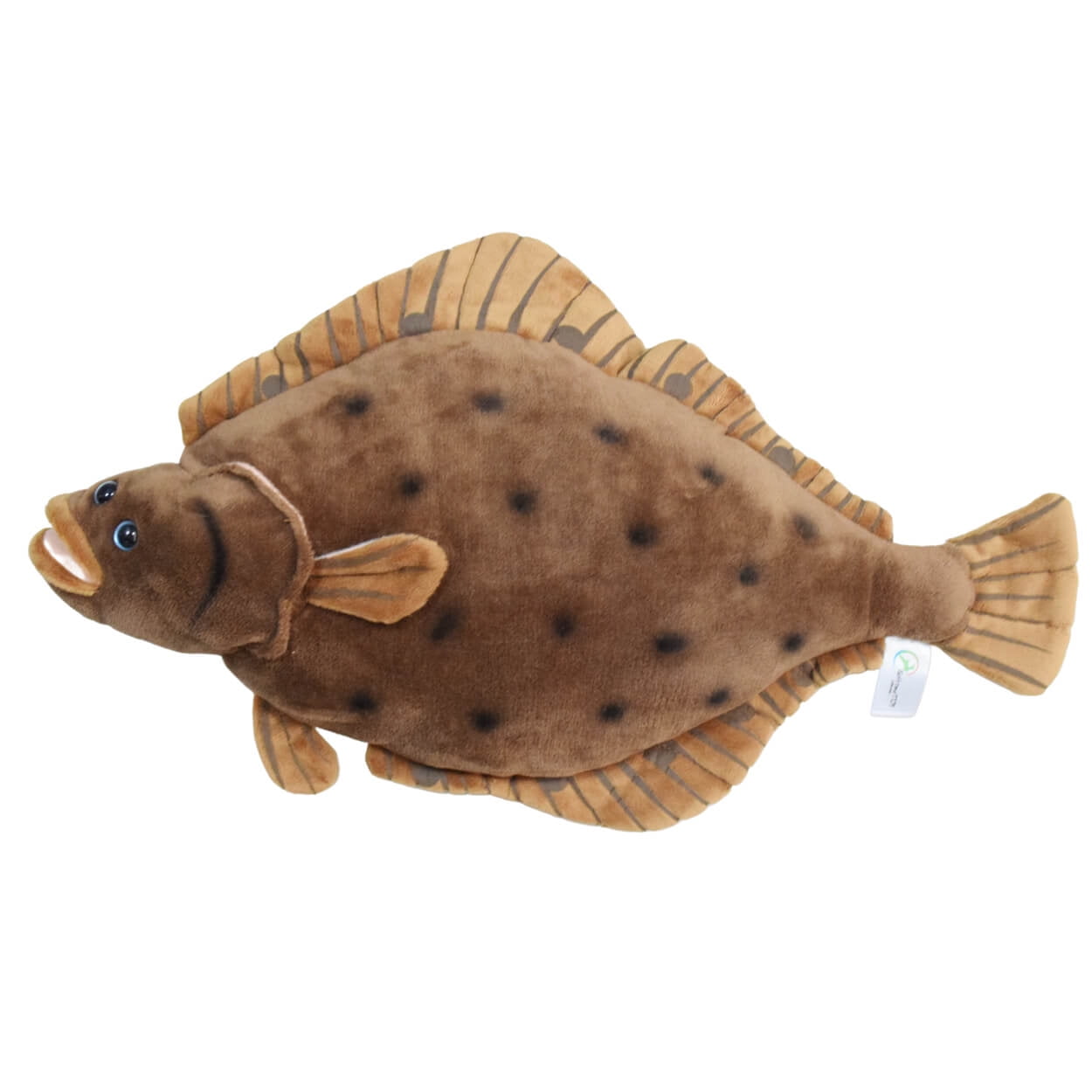 Realistic Atlantic Halibut Fish Stuffed Animal Plush Toy, Lifelike ...