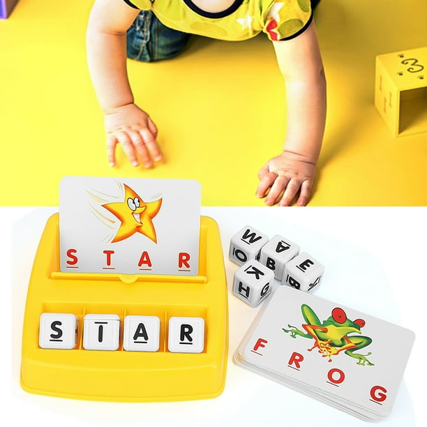 Parent-Child Word Card Remember Word Toy, Interaction Kids Playing ...