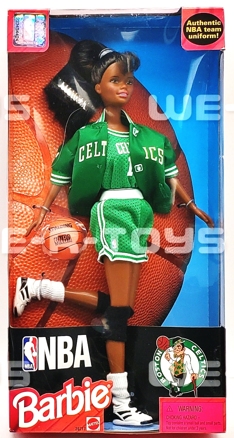 Barbie NBA Boston Celtics Doll African American 1998 Mattel No. 20717 ...