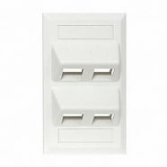 Hubbell Premise Wiring Surface Housing 2 Port HSB2W - Walmart.com