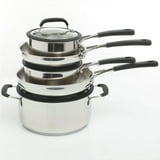 Oster Cuisine Belton 8-Piece Stainless Steel Cookware Set - Walmart.com