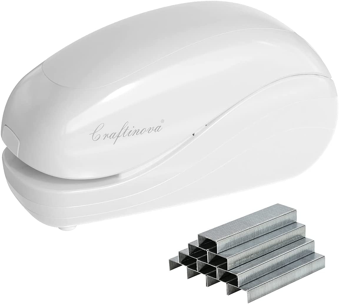 Craftinova Electric Stapler, 25 Sheet Capacity, No Jam Automatic ...