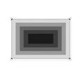 Black Gradient Squares Sun Shade Sail 8'X10' Softness Layers Zen ...