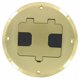 Brass Plated Concealed Receptacle Floor Box Kit - Walmart.com