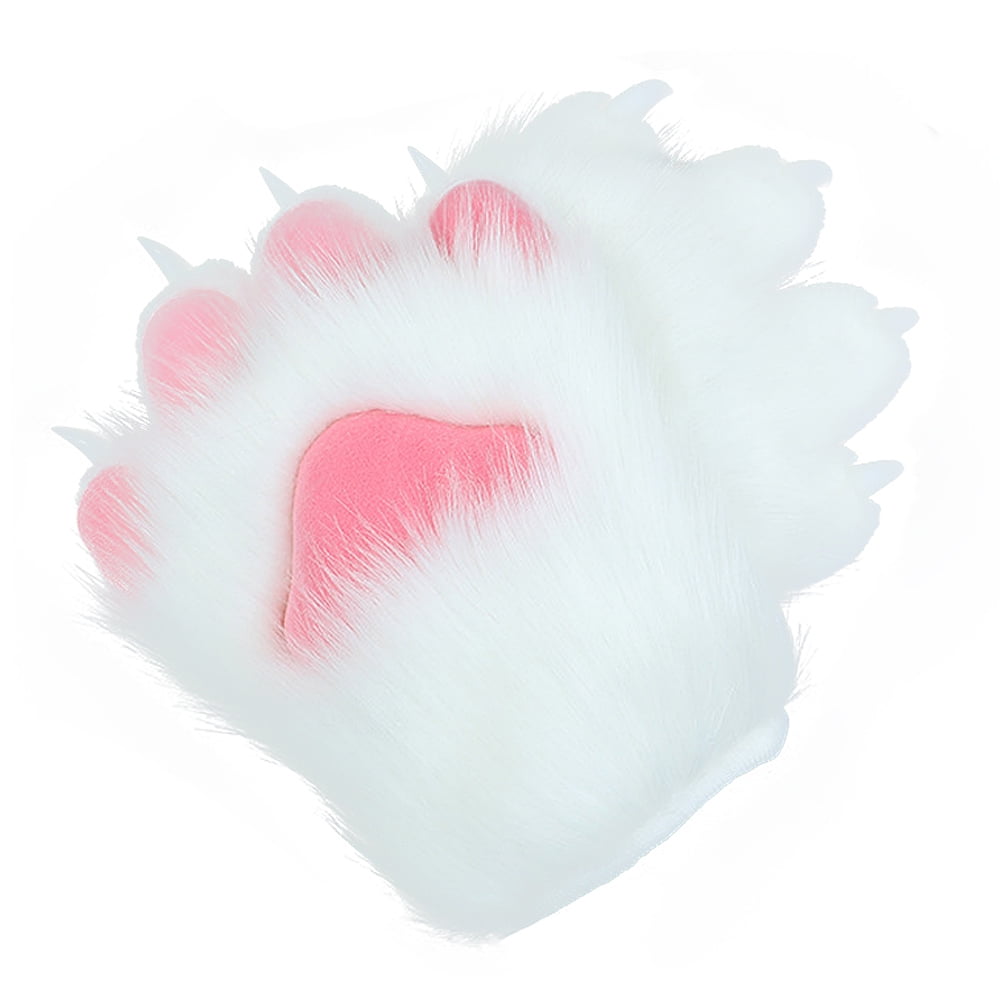 1Pair Animal Claw Glove Paw Mitts Winter Furry Hand Paw Mitt Werewolf ...