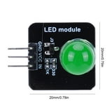 husxh DC 3.3-5 V 10 MM Light-Emitting Module LED Module Light-Emitting ...