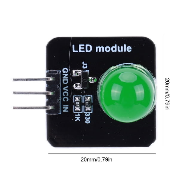Diodo Emisor DC 3.3-5 V 10 MM Módulo de Luz Luz para Arduino Verde ...