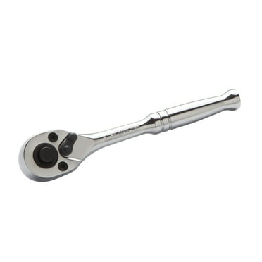 "Zero Degree 1/4"" Drive Gearless Quick Release Ratchet, Nickel Plated ...