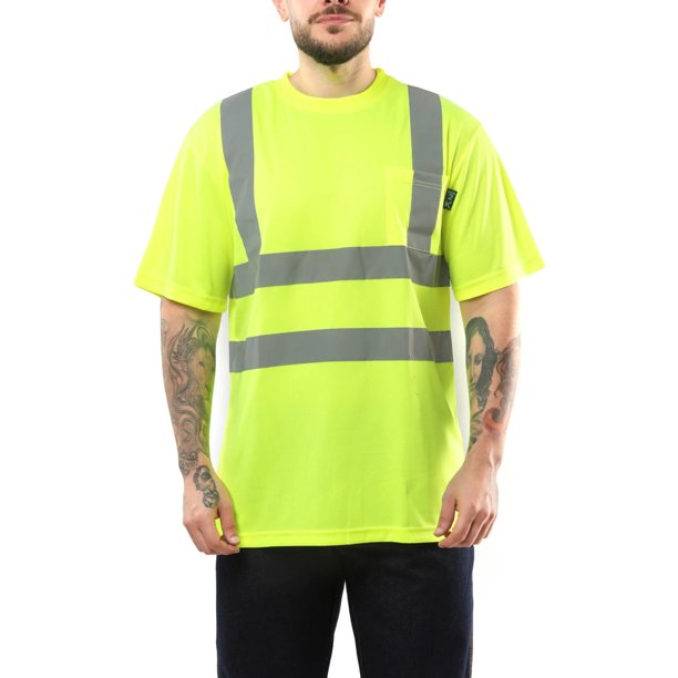 Kolossus AirFlex ANSI Class 2 High Visibility Short Sleeve Safety Shirt ...