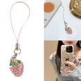 3D Fruit Pendant Keychain Strawberry Key Holder Handmade Car Key ...