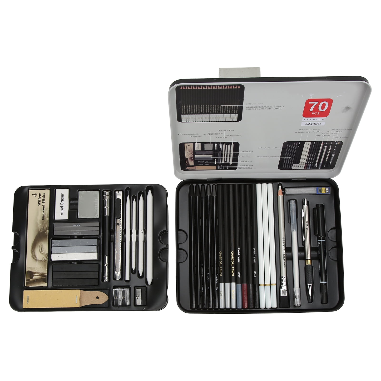 Buy Graphite Drawing Pencils, Complete Tools Art Pencils Set ...