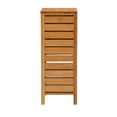 Linon Harding 3-Shelf Single Door Floor Cabinet, Natural Bamboo Finish ...