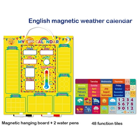 Kids Daily Magnetic Calendar Kids Daily Magnetic Calendar Weather ...