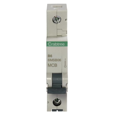 CRABTREE - Loadstar 6A Single Pole MCB, B Curve, 6kA | Walmart Canada