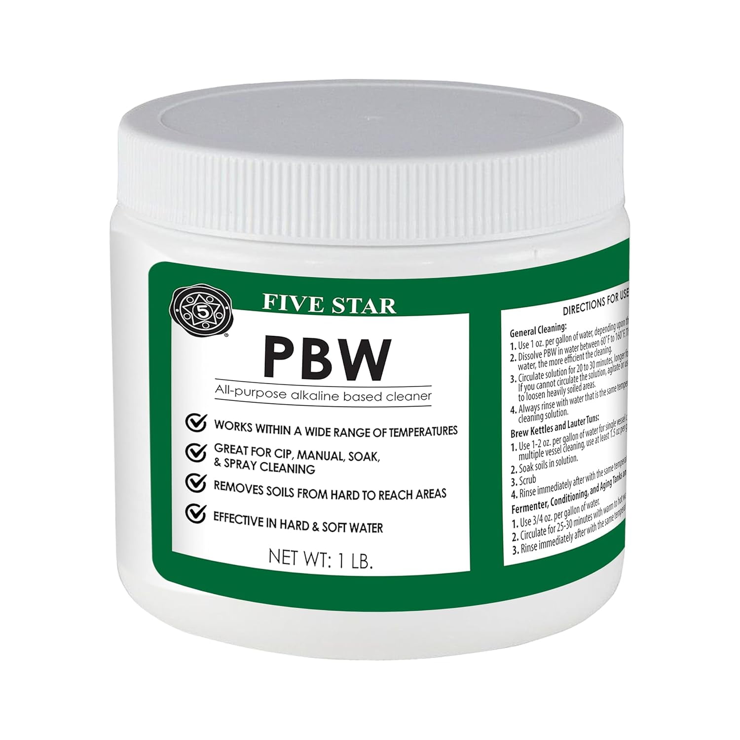 Click here for Hsmeiegadovf Five Star Pbw1 Pbw Cleaner 1 Lb  Whit... prices