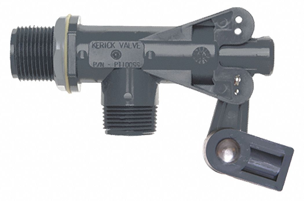 Kerick Float Valve,1 In,PVC,Bulkhead Mount PT100SS - Walmart.com