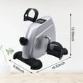 BAOKALER, Mini Exercise Bike, LCD Screen Displays, Portable Silver ...