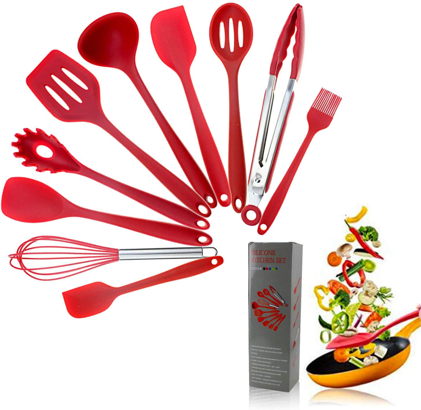 Kitchen Utensils Silicone Heat Resistant Kitchen Cooking Utensil Non