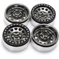Flyxm 4PCS Aluminum 2.2" Beadlock Wheels Rims for 1/10 RC Rock Crawler ...