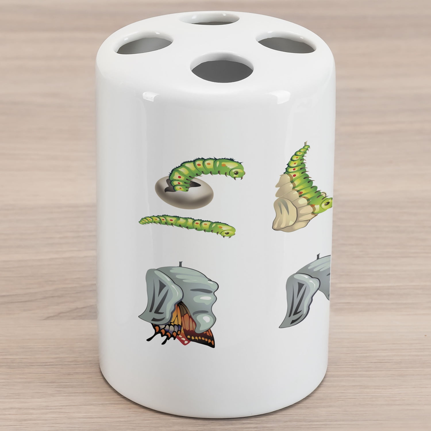 Butterfly Ceramic Toothbrush Holder, Butterfly Stages with the Cocoon ...