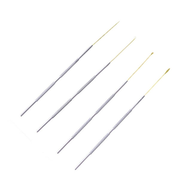 4 Pieces Stainless Steel Copper Ear Pick Ear Wax Pick Ear Pick Curette ...