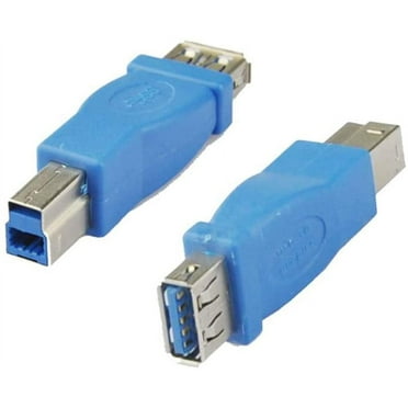 Cable Central LLC (10 Pack) USB A to B Adapter, Type A Female to Type B ...