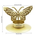 LuoYinDa Table Centerpiece Golden Butterfly Candlestick Simple and ...