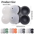 BinKFF Ice Ball Maker, Reusable 2.4 Inch Ice Cube Trays, Easy Release ...