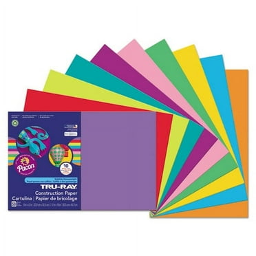 SunWorks Groundwood Construction Paper, 9" x 12", 10-Color, Pack of 500 ...
