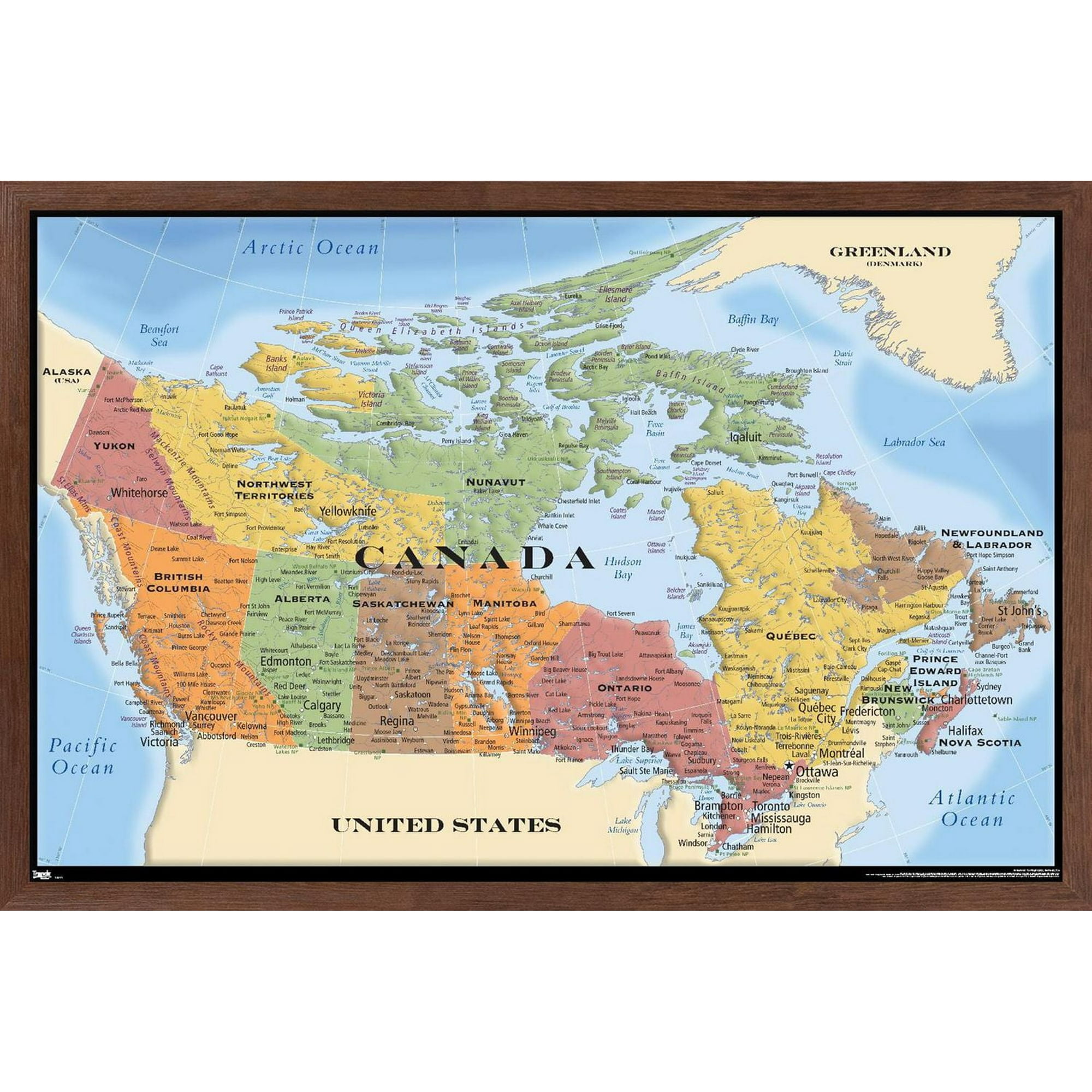 Click here for Trends International Map - Canada Wall Poster  22.... prices