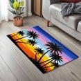 Coastal Sunset Door Mat 16x24 Inch Palm Trees Beach Ocean Summer ...