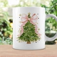 Coquette Bow Christmas Tree Xmas Holiday Girly Outfit Women Coffee Mugs ...
