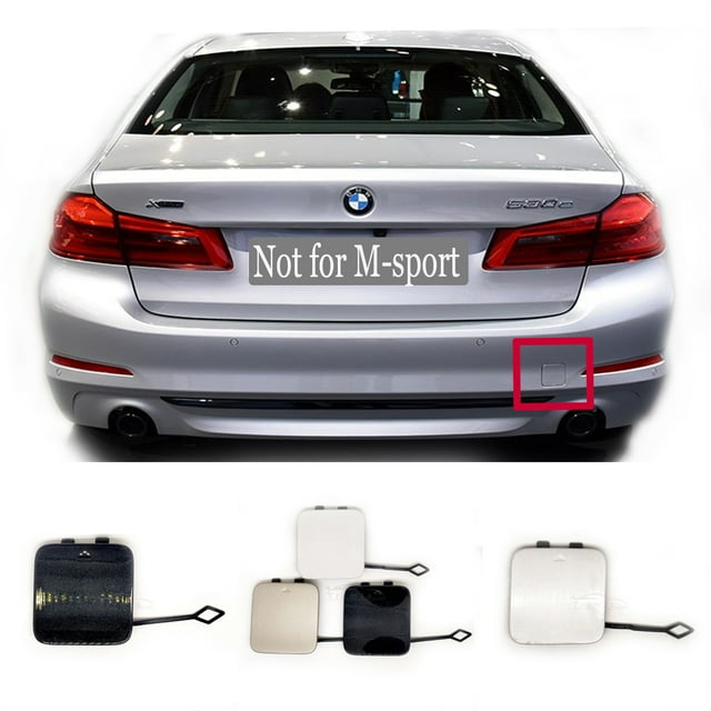 Trimla Rear Tow Cover for 17-20 BMW 5 series G30 Sedan 518i 520i 520d ...