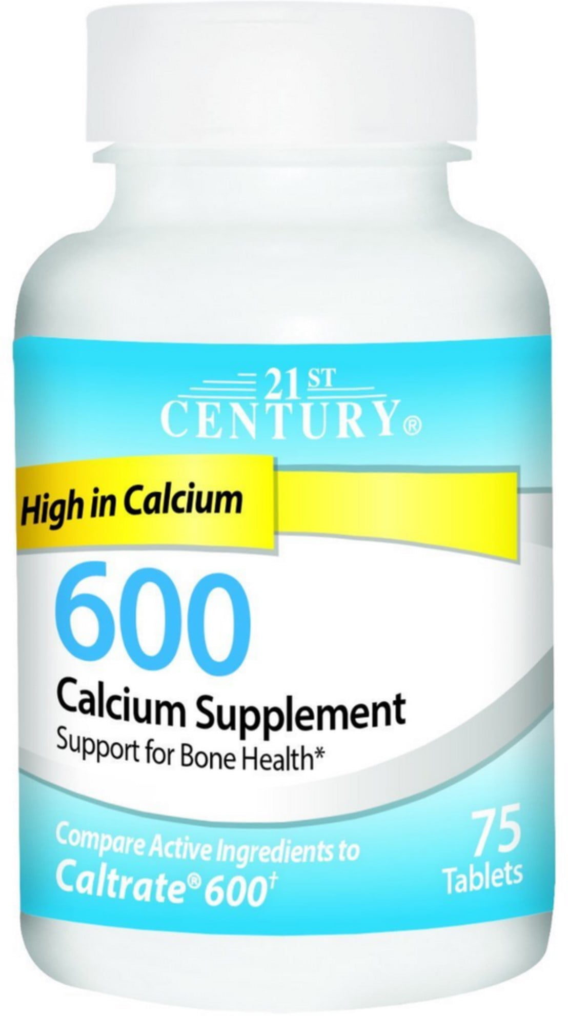 21st Century 600 Calcium Supplement Tablets 7 75 Each - Walmart.com