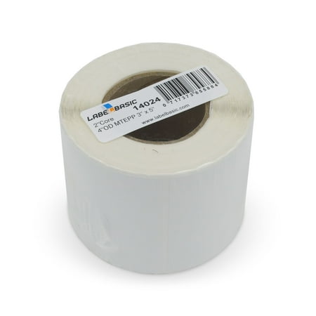 3" x 5" Matte Polypropylene Label Rolls 200 Labels Per Roll, 2 Inch ...