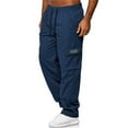Fabrcox Men's Casual Cargo Sweatpants Waist Drawstring Joggers Hiking ...