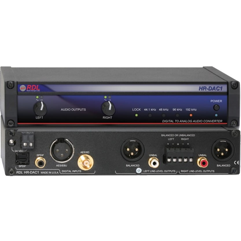 RDL Digital to Analog Converter, 24 bit 192 kHz - Walmart.com