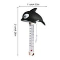 HMOONORY Dolphin Shaped Pool Floating Water Temperature Gauge for ...