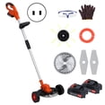 AQMD 10 Inch Weed Eater, 21V Electric Weed Mower Cordless Trimmer ...
