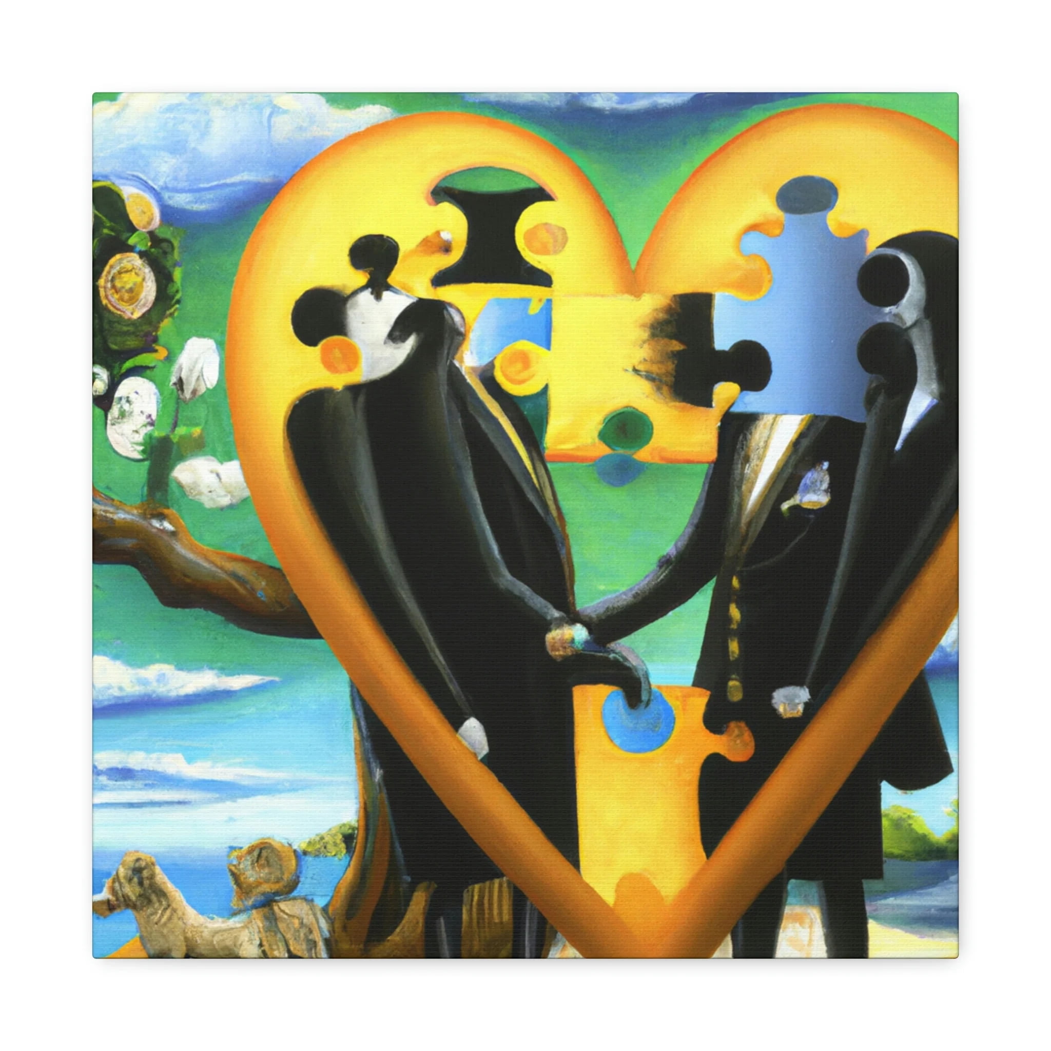 Love Puzzle Conundrum - Canvas - Walmart.com