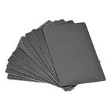 Uxcell 88x53x0.5mm Aluminum Blank Metal Card Anodized Black 10 Pack ...