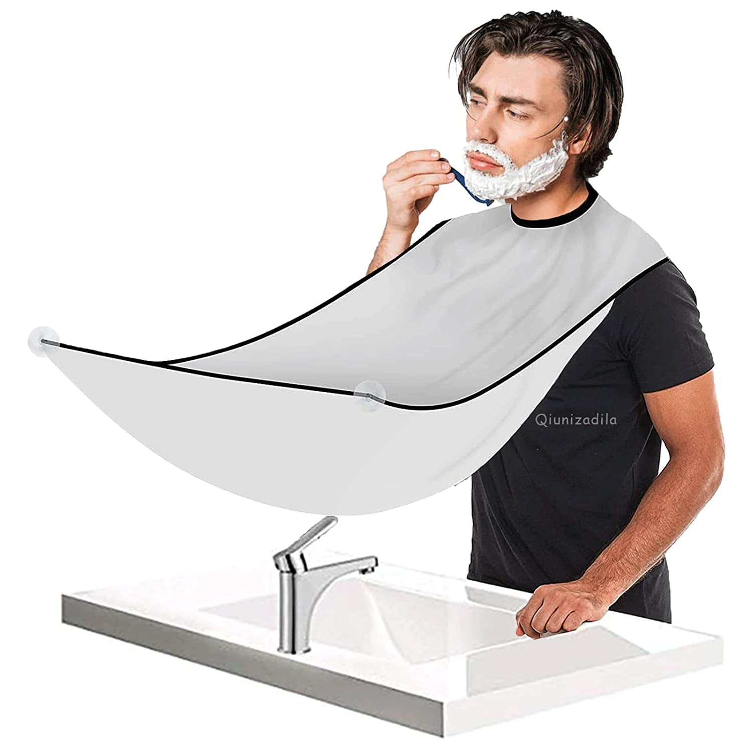 Beard Bib. Non-Stick Beard Apron for Shaving Trimming. Beard Catcher ...