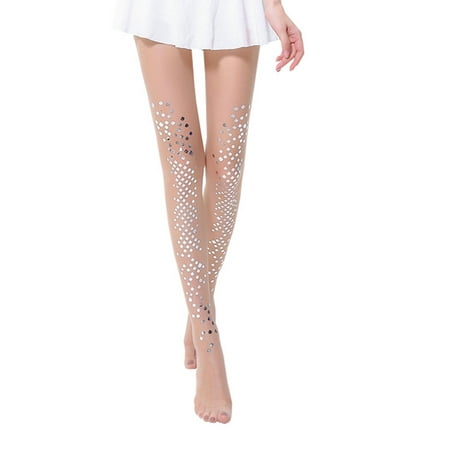 Wangsaura Women's Thin Mermaid Bikini Stockings Sparkle Mermaid Fish ...