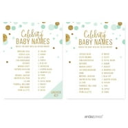 Celebrity Name Game Bubblegum Pink Girl Elephant Baby Shower Games, 20 ...