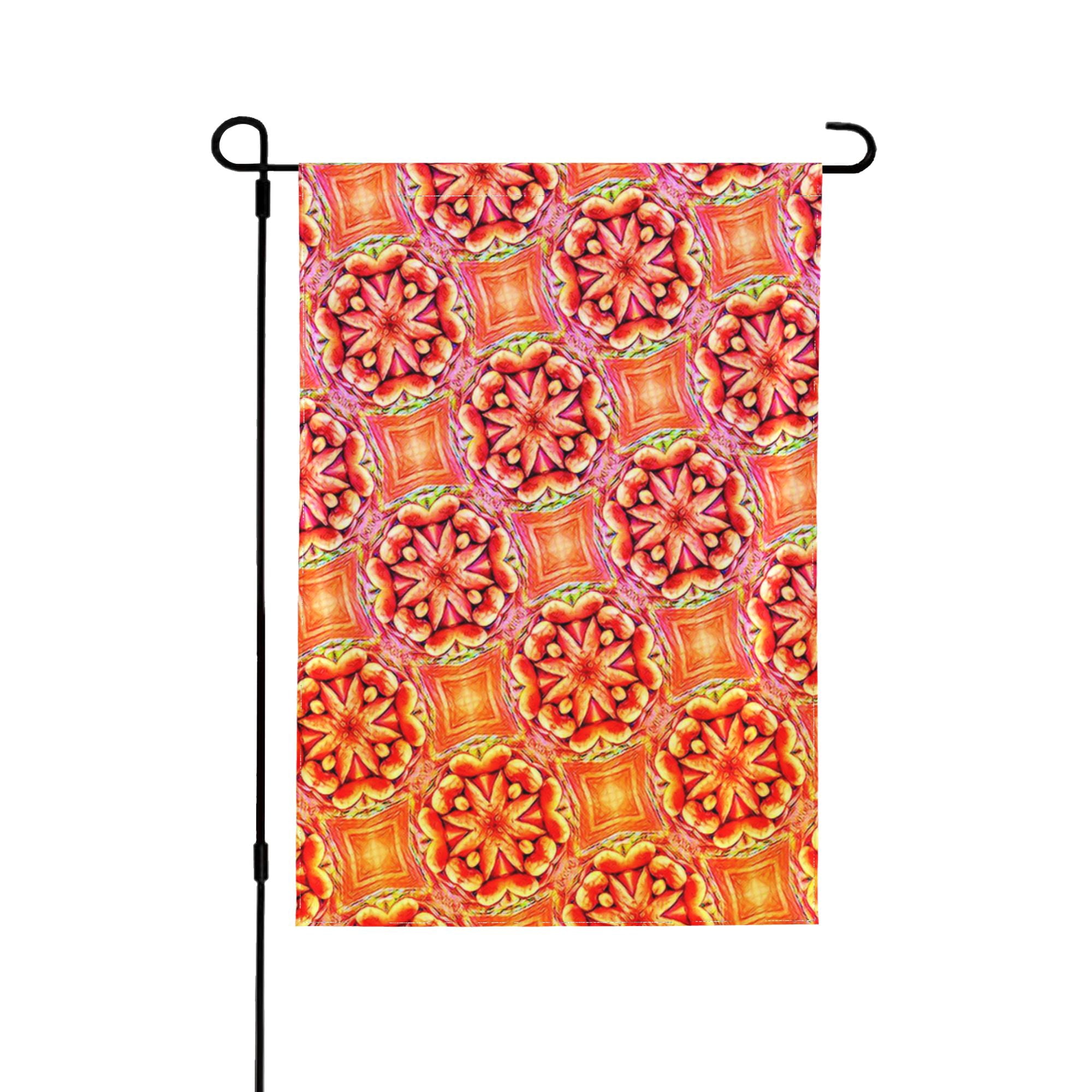 XMXY Pattern Colorful Texture Design Garden Flags Double Sided ...