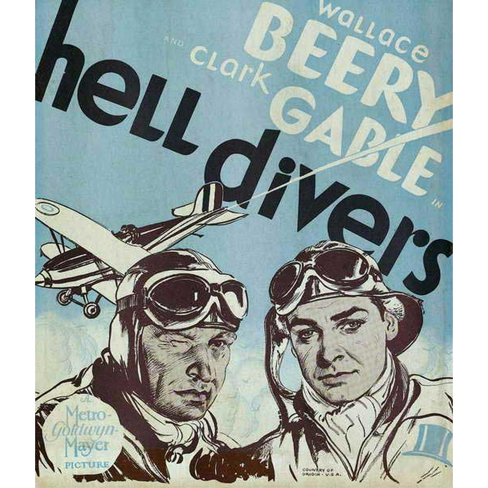 Hell Divers - movie POSTER (Style B) (11" x 17") (1932) - Walmart.com - Walmart.com