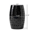 12-Inch Round Side Table, Cylinder Shape, Industrial Style Indoor ...