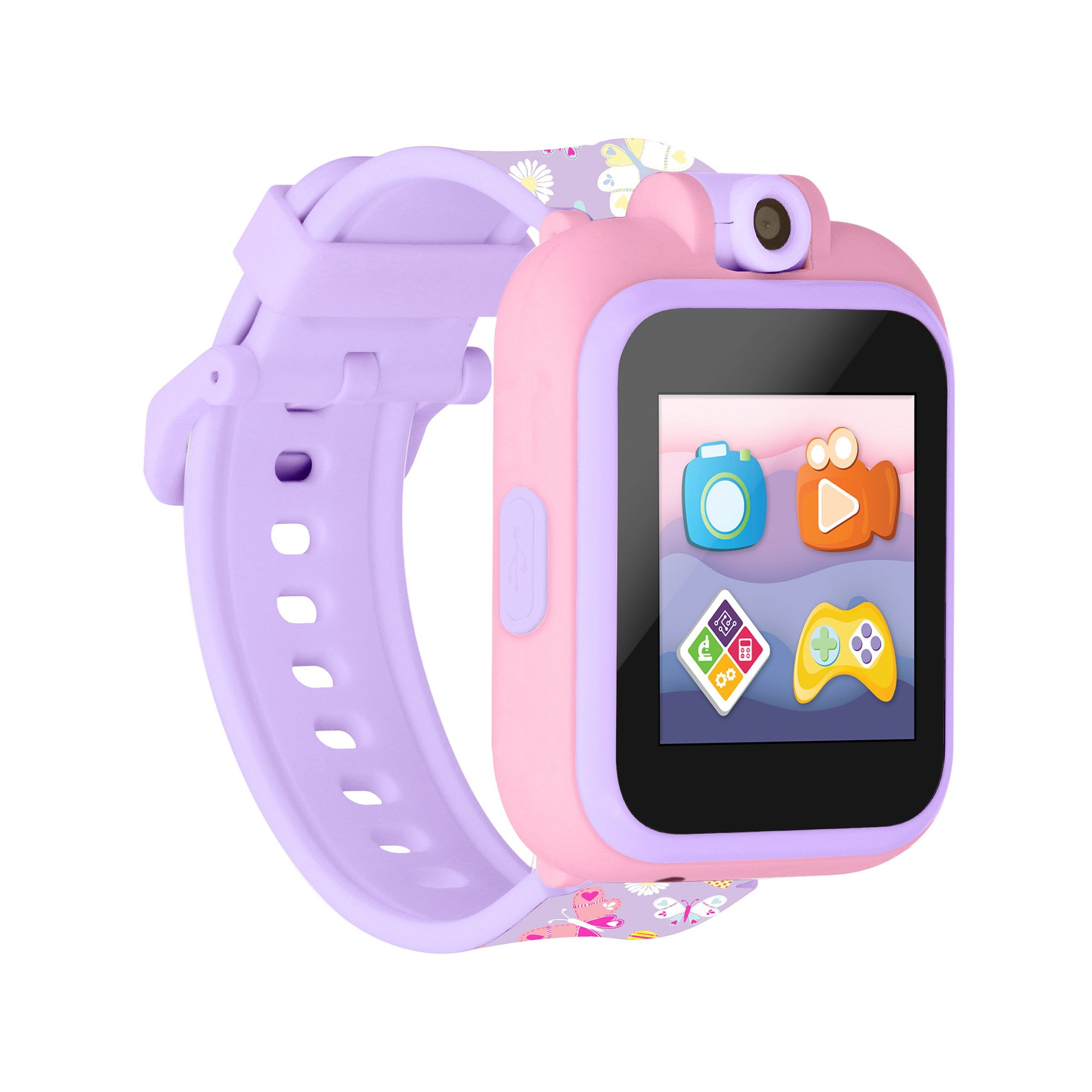 PlayZoom 2 Girls Smartwatch - Purple Butterfly Print - Walmart.com